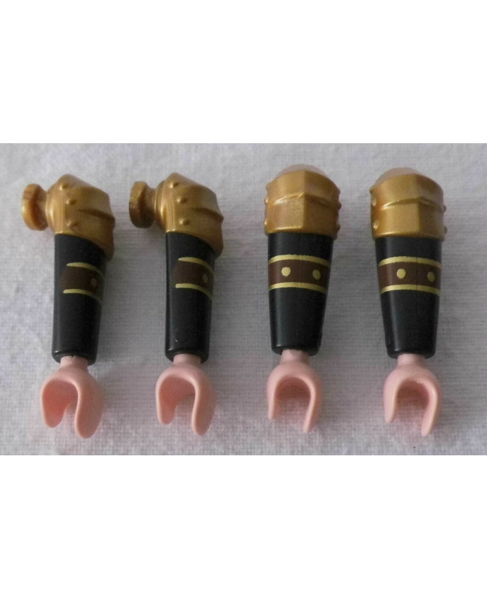 150165 Brazo hombro armadura v2 negro y dorado 4u Playmobil*PG3